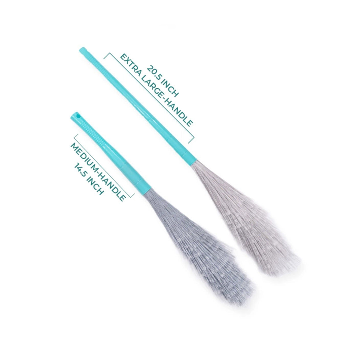 Zidello No-Dust Slick Broom, Waterproof Plastic Jhaaru (Medium)